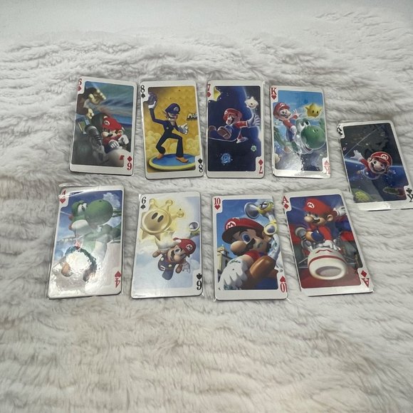 Nintendo | Other | Mario Bros Playing Card Magnets Set Of 9 | Poshmark